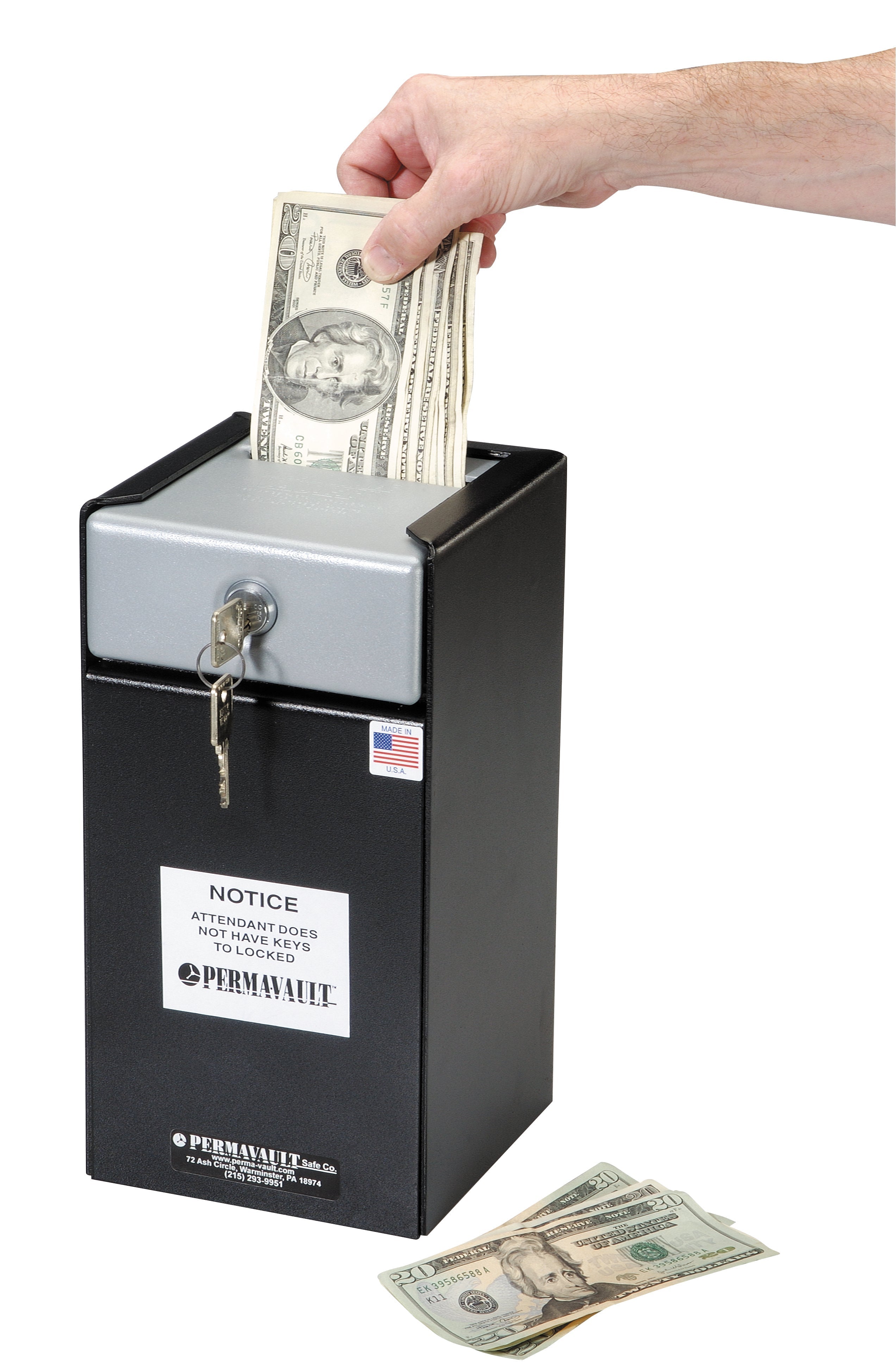 Perma-Vault PRO-30-M Under Counter Drop Box - Safe and Vault Store.com