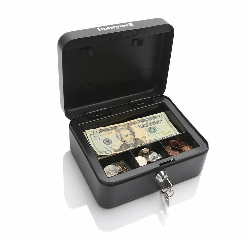 Honeywell 6111 Convertible Cash & Key Box (10 Keys) with Key Lock ...